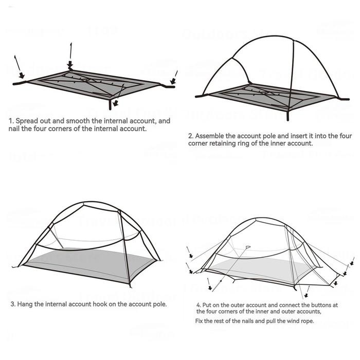 Jual Tenda Cloud Up Pro 20D Naturehike Cnk2350Ws020 Hiking Ultralight ...