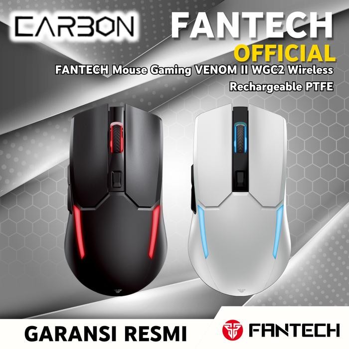 Jual MSOD Fantech Mouse Gaming Venom Ii Wgc2 Wireless Rechargeable Ptfe ...