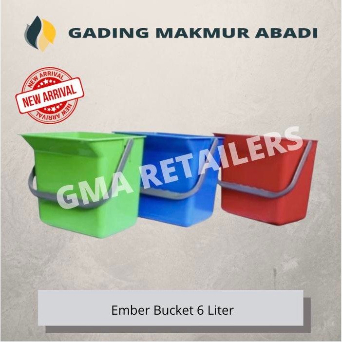 Jual BARU! Ember Bucket Janitor Cart 6 Liter (1 Set 2 Pcs) | Shopee ...