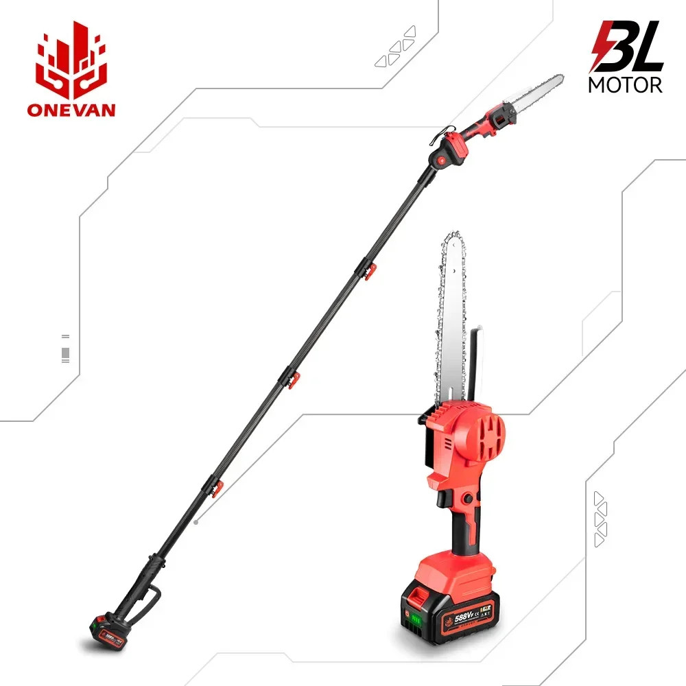 Jual Baru ONEVAN 1.3-2.25m Telescoping Pole Brushless Electric Saw ...