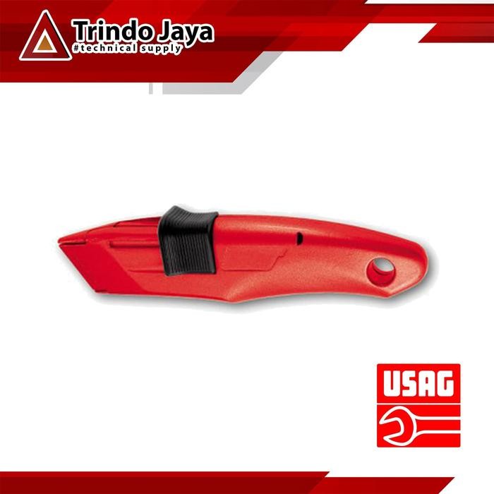Jual USAG SAFETY KNIFE WITH RETRACTABLE BLADE - 221 B | Shopee Indonesia
