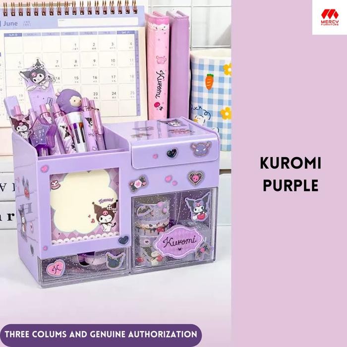 Jual Mercy Sanrio Kuromi Pen Holder Kotak Penyimpan Alat Tulis ...
