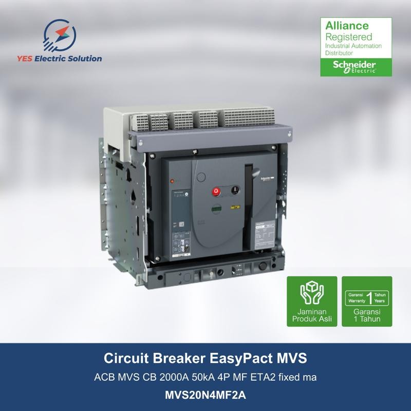 Jual Schneider Electric Acb Mvs Cb 2000A 50Ka 4P Mf Eta2 Fixed Ma ...