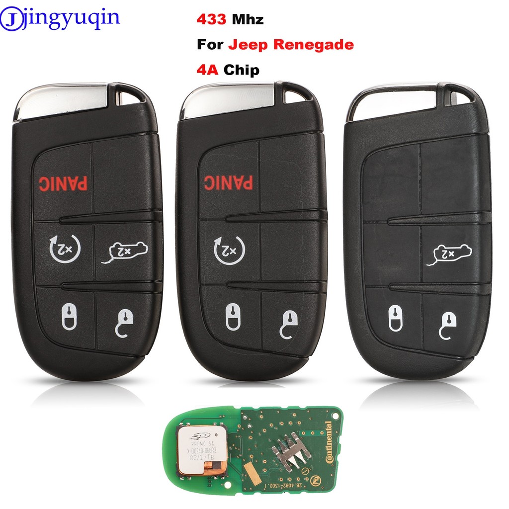 Jual jingyuqin 433 Mhz 4A Chip 3/4/5 Buttons Smart Car Key Control For ...