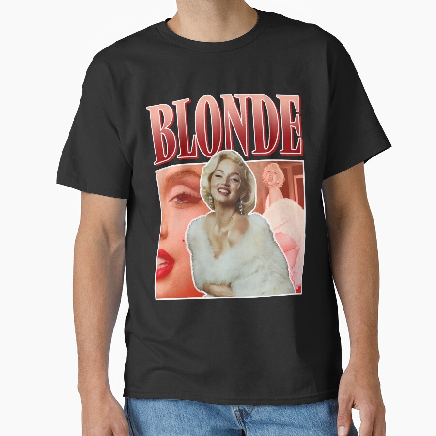 Jual Blonde Film Ana De Armas Marilyn Monroe Y2K Klasik T-Shirt Kaos ...