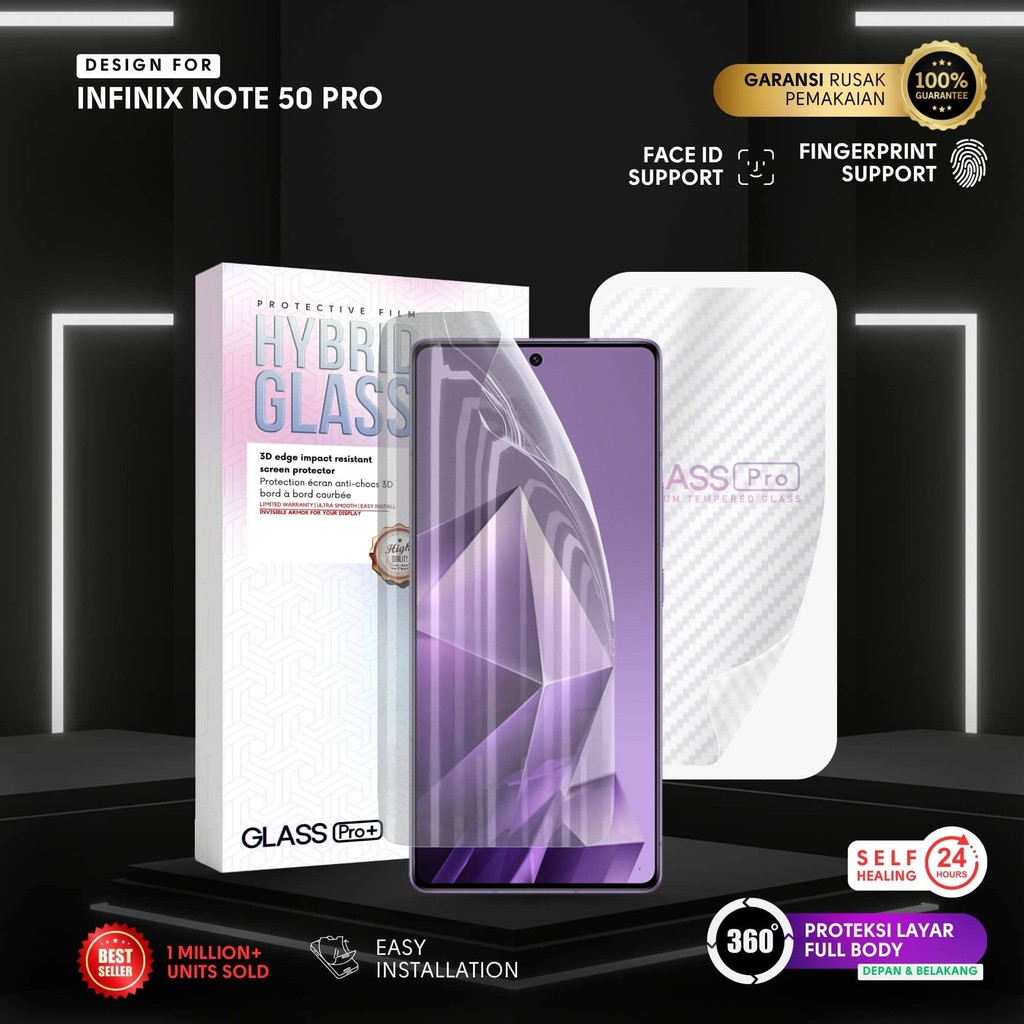 Jual GLASS PRO INFINIX NOTE 50 PRO - Hybrid Glass Hydrogel Screen ...
