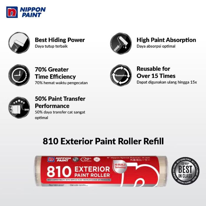 Jual ROLL SET NIPPON 810 EXTERIOR 9 INCH | Shopee Indonesia