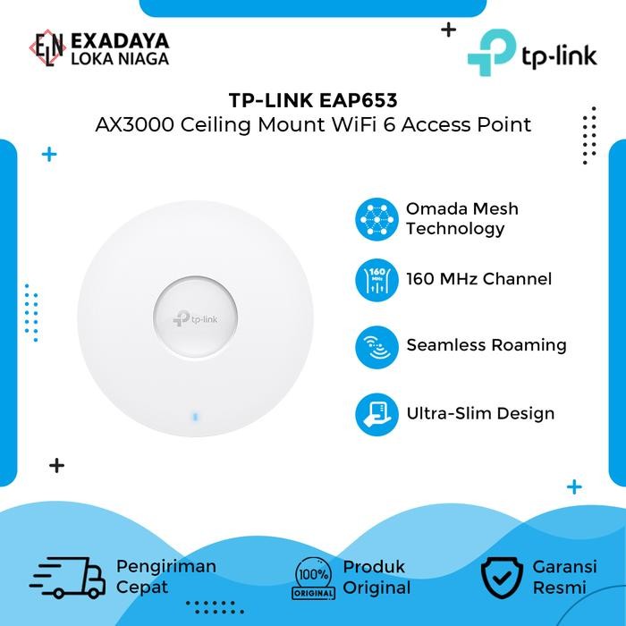 Jual TP-Link EAP653 AX3000 Ceiling Mount WiFi 6 Access Point | Shopee Indonesia