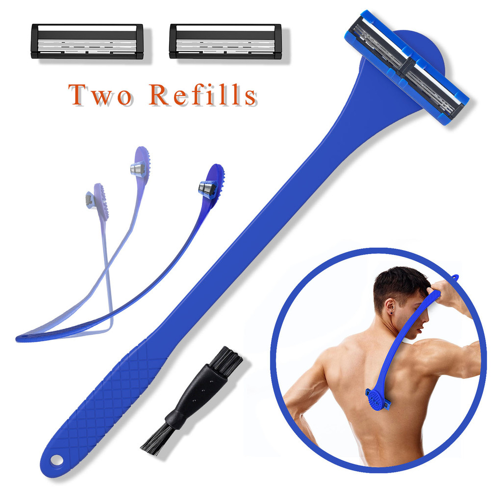 Jual Sillicon Manual Extender Handle Full Body Back Shaver for Men and ...