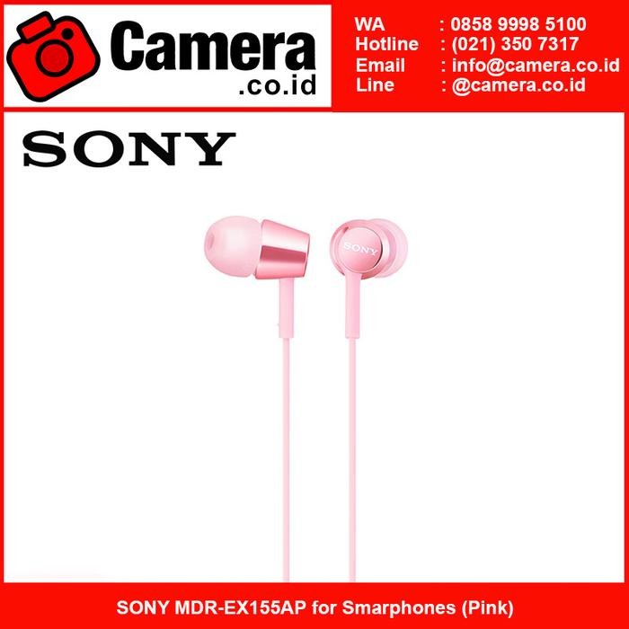 Jual SONY MDR-EX155AP for Smarphones (Pink) | Shopee Indonesia