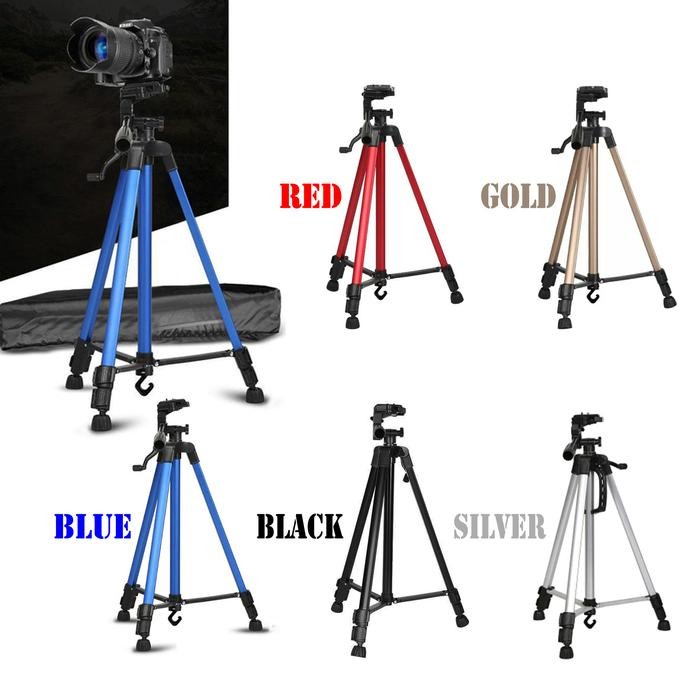 Jual Aluminium Tripod 3366 Universal Colourful Holder Camera Smartphone ...
