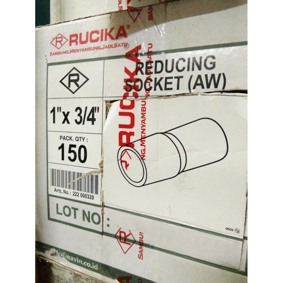 Jual REDUCER 1"x3/4" AW /PLOK SOCK / SOK LURUS RUCIKA | Shopee Indonesia