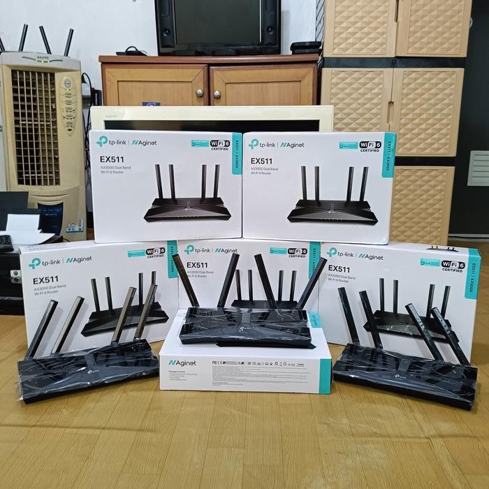 Jual ROUTER TP-LINK AGINET EX511 AX3000 GIGABIT 1000MBPS DUAL-BAND WI ...