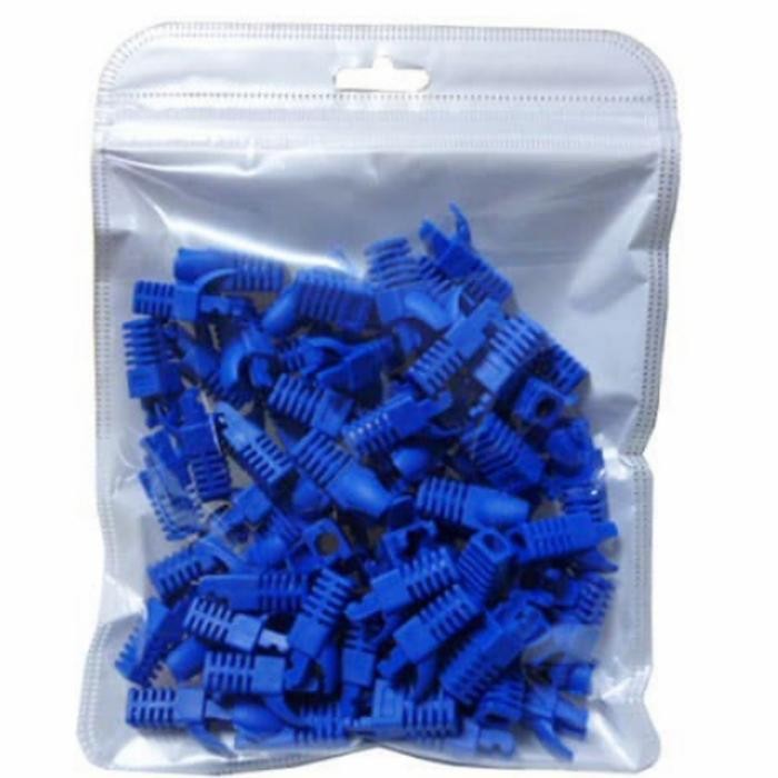 Jual Ready Plug Boot Rj45 Cat6 Rubber Boot Connector 100Pcs | Shopee ...