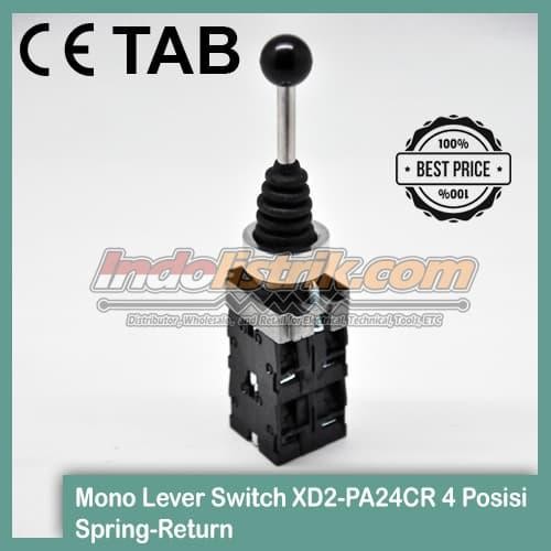 Jual NEW MONOLEVER JOY STICK SWITCH XD2-PA24CR 4 POSISI SPRING RETURN ...