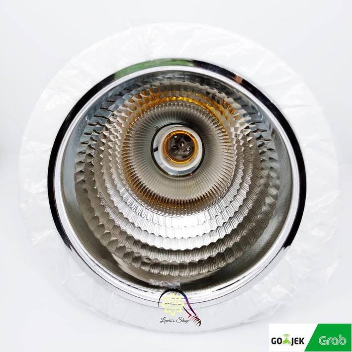 Jual DOWNLIGHT PLAFON PUTIH 5 INCHI 5" FITTING E27 TANAM GOJEK GRAB ...