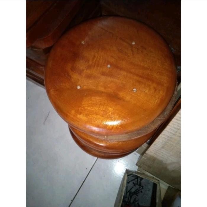 Jual PREMIUM dudukan kayu bulat dudukan kayu kursi cafe dudukan kayu ...
