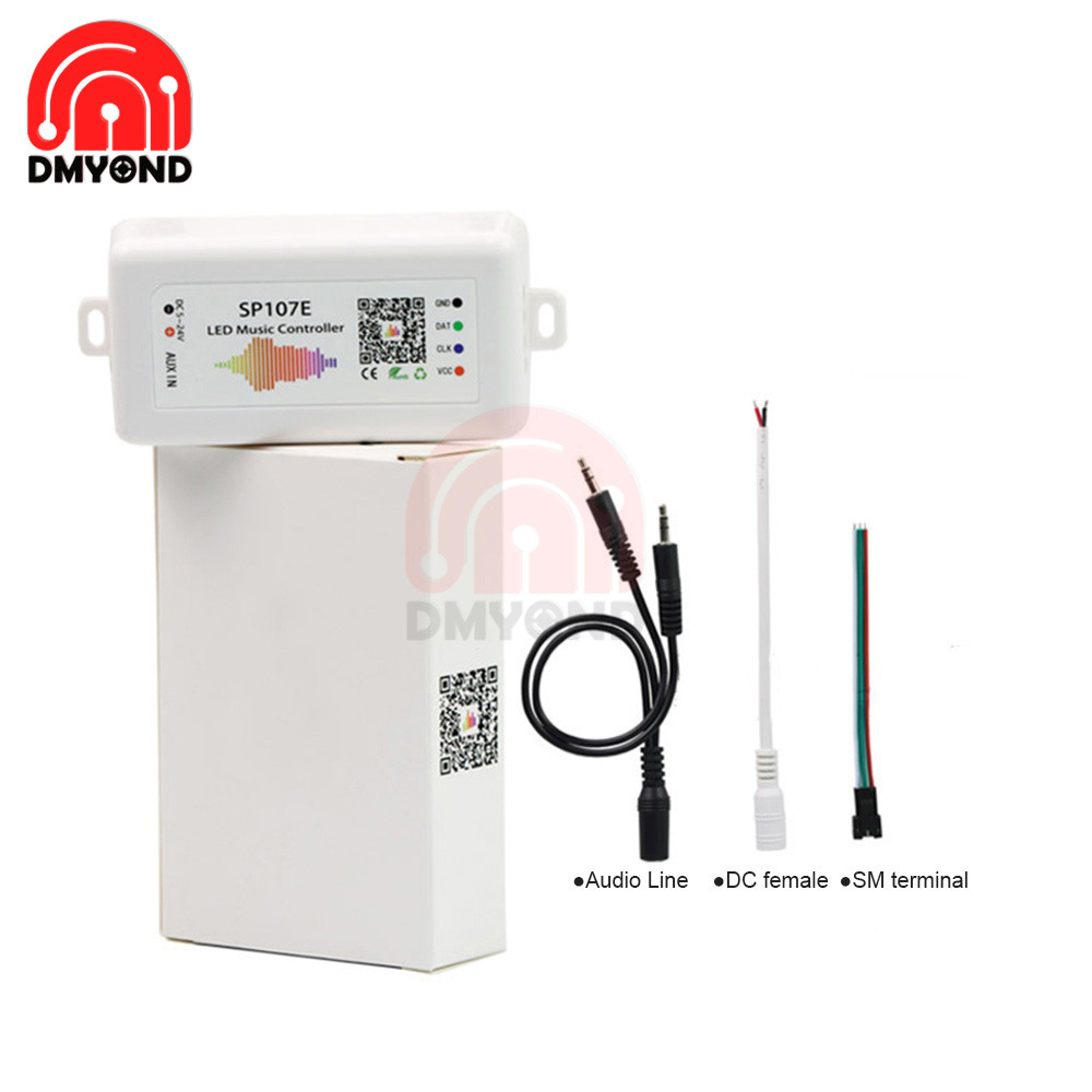 Jual SP107E Music Controller Bluetooth-compatible Smart Led Controller for WS2813 SK6812 APA102 ...