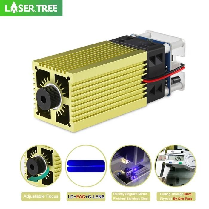 Jual LASER TREE 40W Laser Head 450nm Blue Laser TTL Module for CNC ...