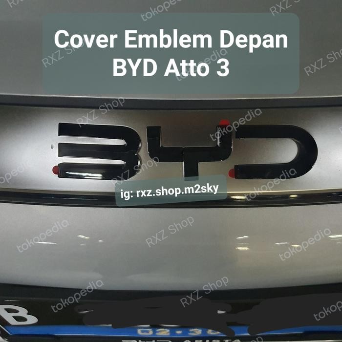 Jual COVER EMBLEM BYD ATTO 3 LOGO ATTO3 FONT HITAM PIANO BLACK | Shopee ...