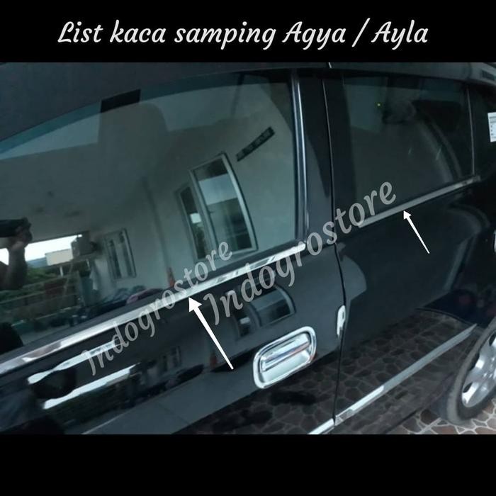 Jual LIST LIS KACA SAMPING MOBIL TOYOTA NEW AGYA (PACKING PIPA PARALON ...
