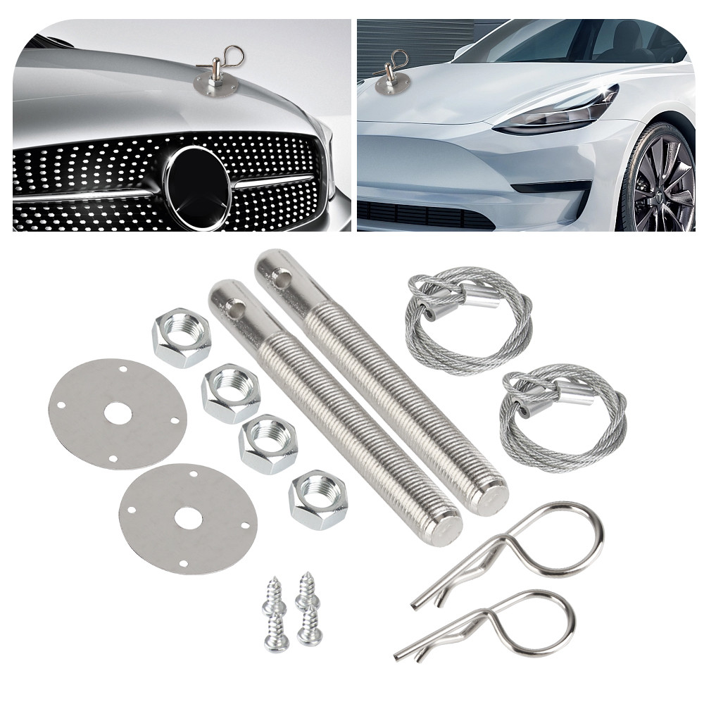 Jual Bonnet Lock Clip Kit Perfect Fit Car Stainless Steel Universals ...