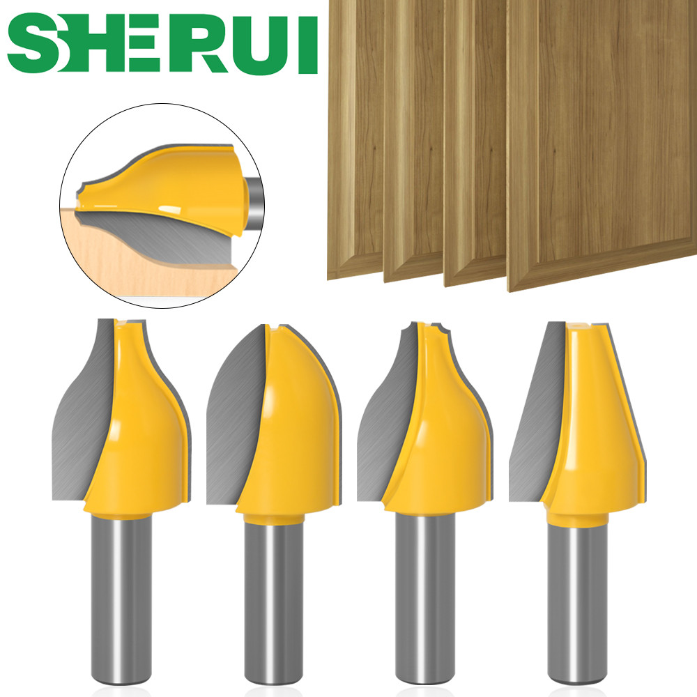 Jual 1-4pcs 12mm 1/2" Shank Vertical Raised Panel Router Bit Tenon ...