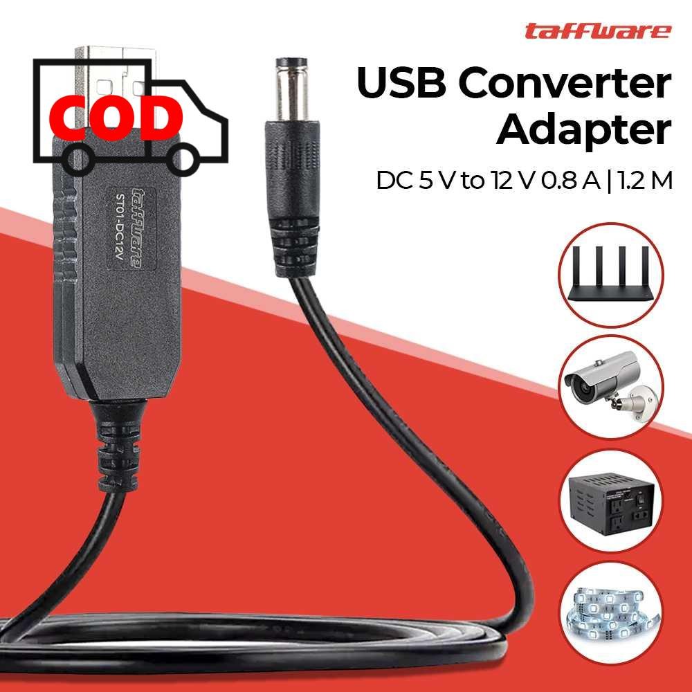 Jual Kabel USB ke DC 12V Konverter Adaptor Power 5V ke 12V 1.2M untuk ...