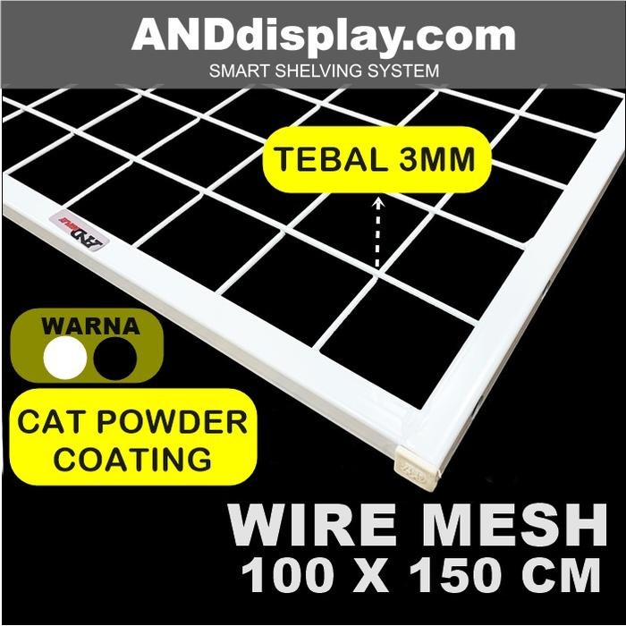 Jual Wire Grid Mesh 100 X 150 Cm - Kawat Jaring Kotak - Ram Dinding ...