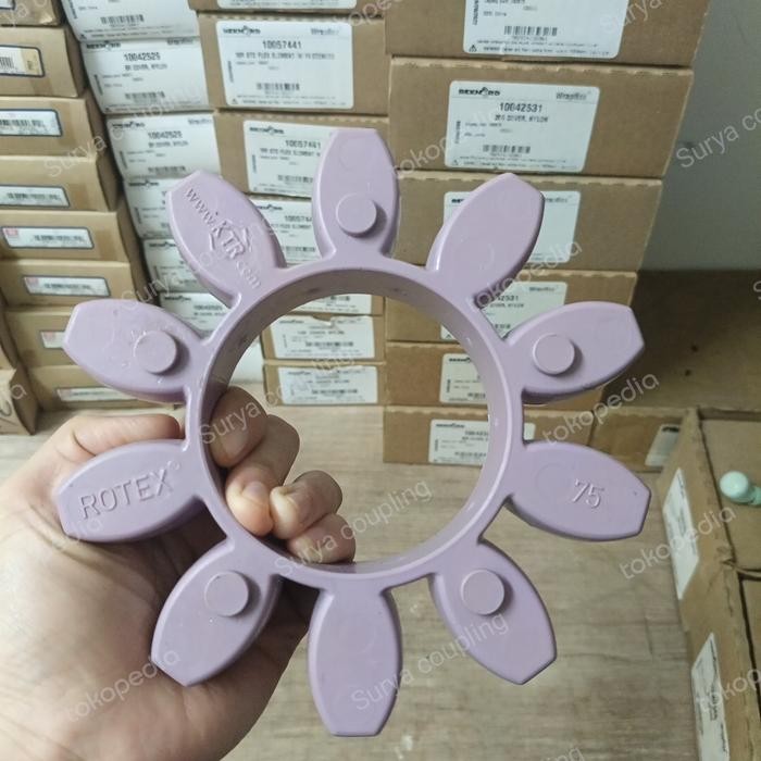 Jual PREMIUM RUBBER/KARET JAW COUPLING 75 SPIDER COUPLING 75 ROTEX ...