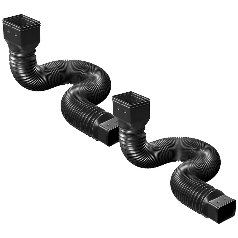 Jual Drain Hose Outdoor Trash Downpipe Extender Retractable Gutter Kit ...
