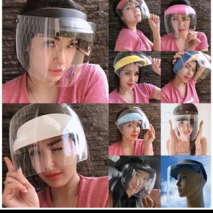 Jual Apd face shield / helm mika tebal / pelindung wajah dari virus ...