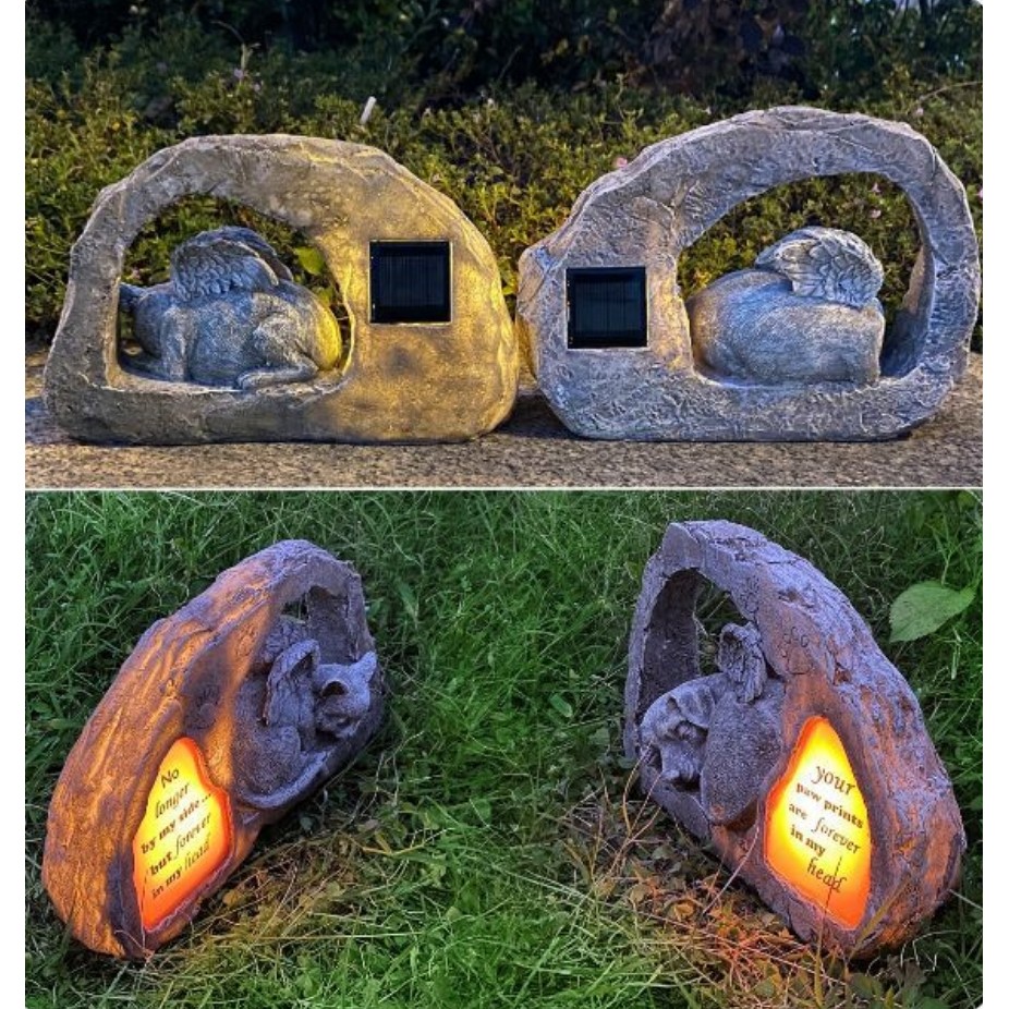 Jual Solar Powered Pet Memorial Stones, Dog And Cat Headstones ...