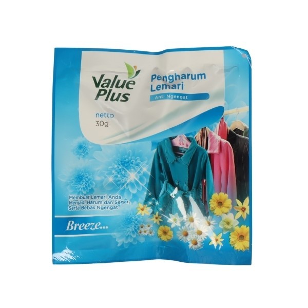 Jual VALUE PLUS PENGHARUM LEMARI BREEZE 30 GR | Shopee Indonesia