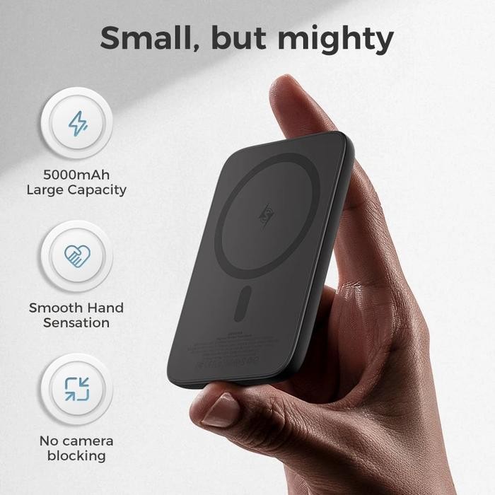 Jual Benks Mp01 Magsafe Magnetic Wireless Powerbank | Shopee Indonesia