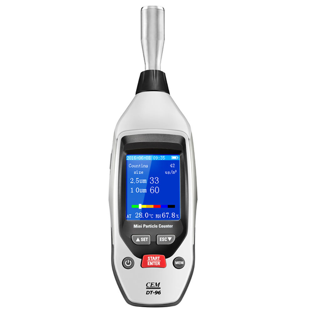 Jual New CEM DT-96 Portable Airborne Laser Particle Counter Detector ...
