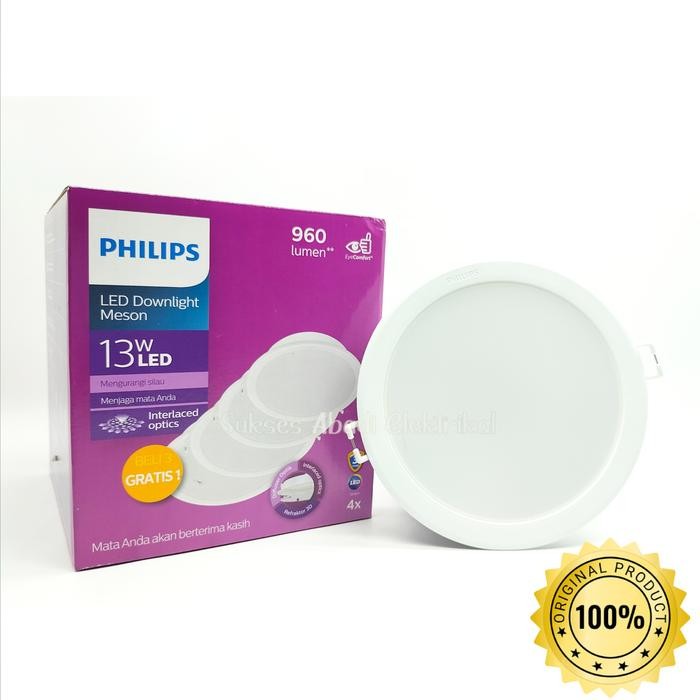 Jual Paket Downlight Panel LED Meson 13W PHILIPS | Shopee Indonesia