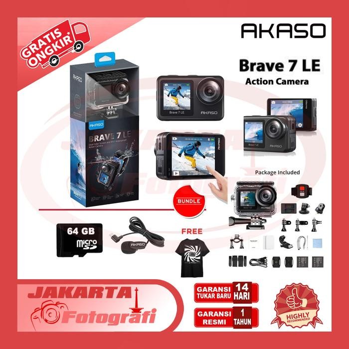 Jual AKASO Brave 7 LE / Brave7 LE Action Camera Bundle - Garansi Resmi ...
