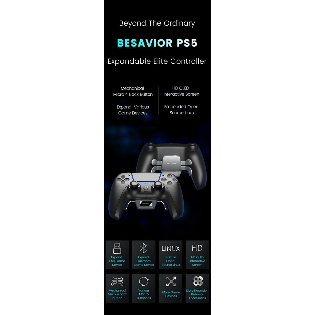 Jual BESAVIOR Controller DIY Kit for Dualsense PS5 XIM APEX CRONUS ...