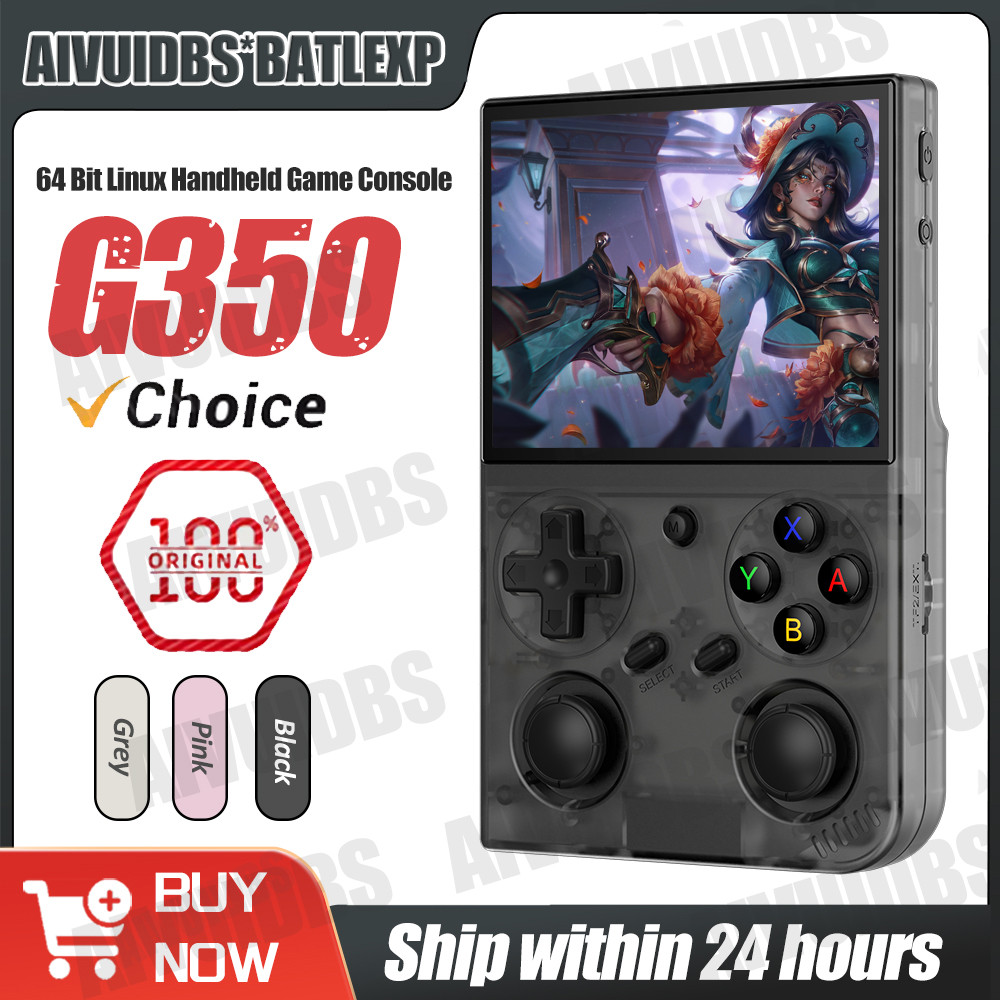 Jual BATLEXP G350 Retro Handheld Game Console 3.5" IPS Screen RK3326 ...