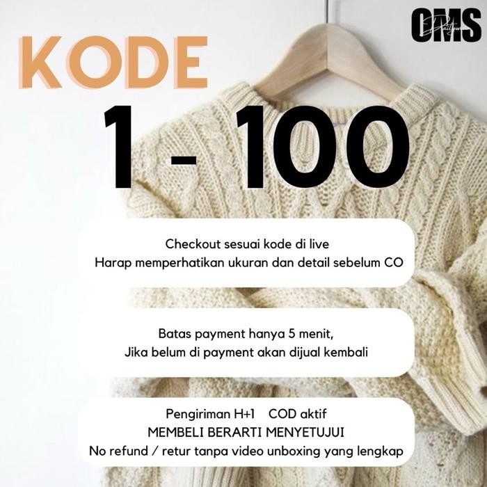 Jual (kode 1-100) Nota pembayaran rajut / knitwear by OMSdailywear | Shopee Indonesia