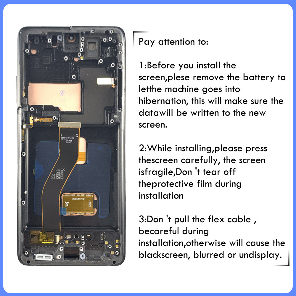 Jual OLED LCD For Samsung S21 Ultra 5G G998 G998U Display Touch Screen ...