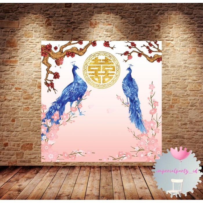 Jual Custom Backdrop Banner Spanduk Lamaran Sangjit Tunangan Shuangxi ...