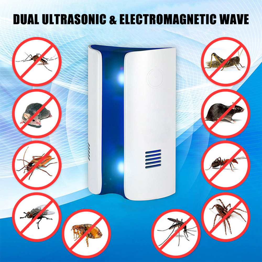 Jual Ultrasonic Pest Repeller Indoor Plug Electronic Vermin Repeller ...