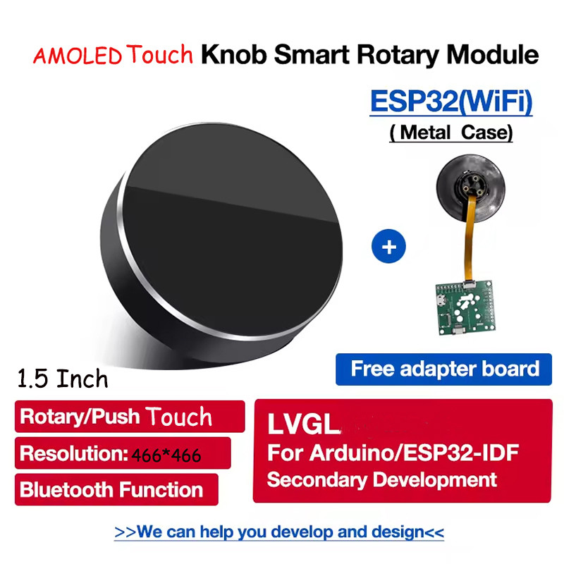 Jual ESP32 S3 LVGL Arduino AMOLED 1.5 Inch 466*466 OLED IPS Circular ...