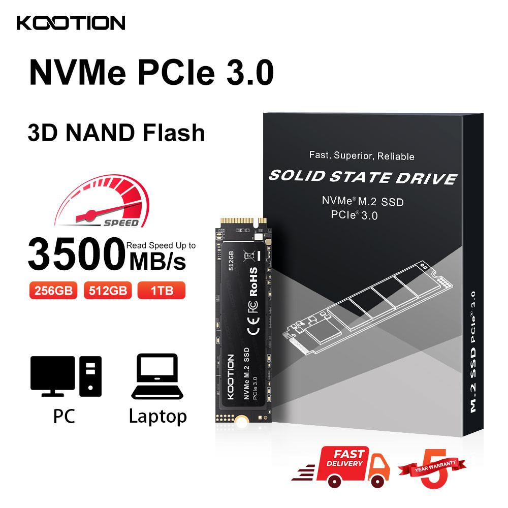 Jual Kootion X15 M.2 SSD NVMe 2TB 1TB 512GB 256GB SSD M2 2280 PCIe 3.0 ...