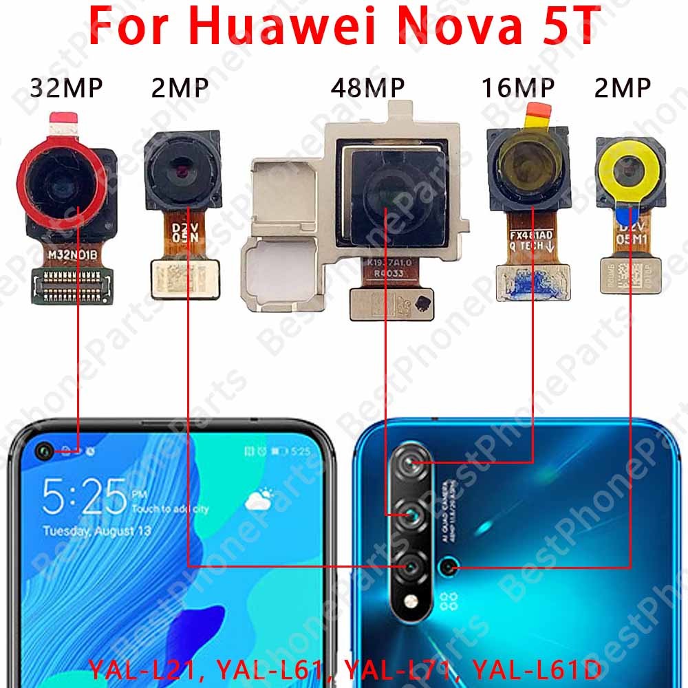 Jual Selfie Front and Rear Back Camera For Huawei Nova 5T Nova5T Main ...