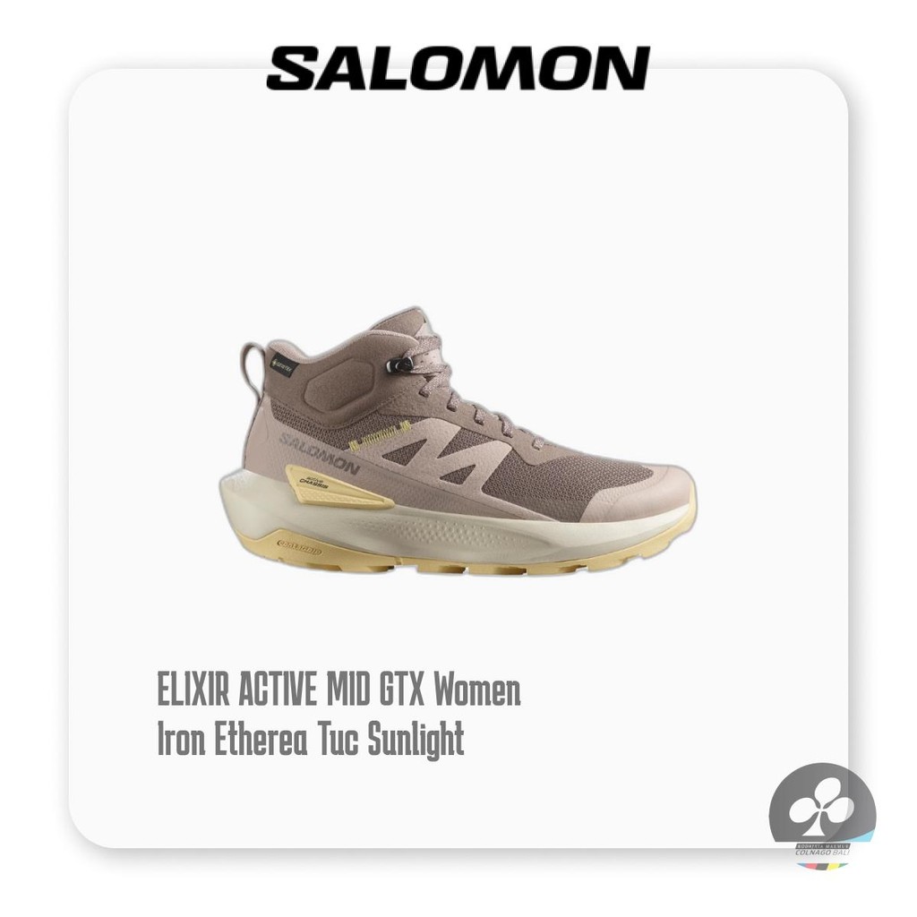 Jual Sepatu SALOMON Elixir Activ Mid GTX W IRON/ETHEREA/TUC SUNLIGHT ...