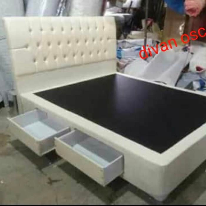 Jual Ranjang Dipan Oscar 180 X200 4 Laci Kanan Kiri | Shopee Indonesia