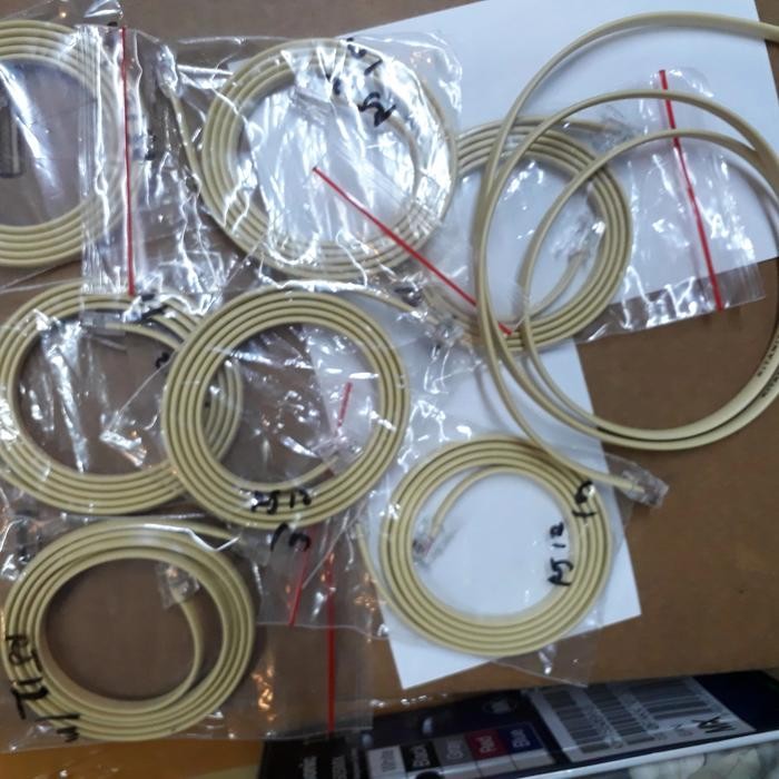 Jual Kitanikabel Kabel Line Rj12 Pin 6 Kabel Rosette Telepon Gepeng ...